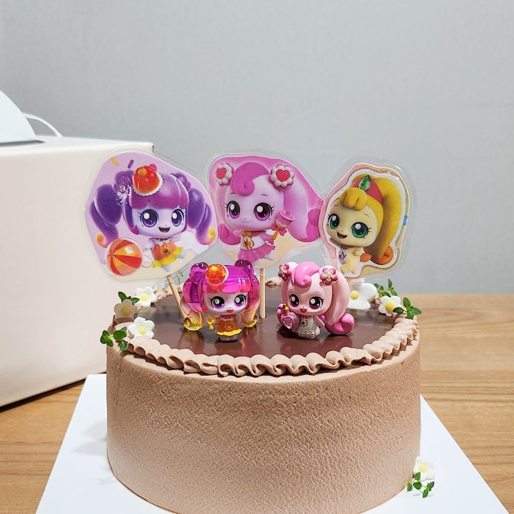 6살 생일파티 케이크 티니핑 토퍼 만들기 : 네이버 블로그