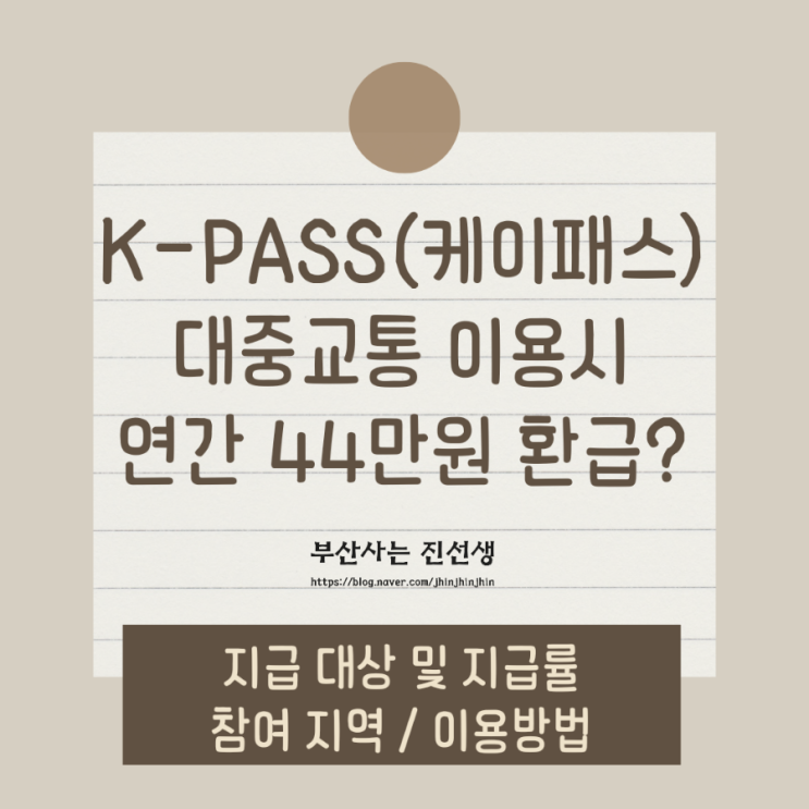 K-패스(케이패스) 교통카드 가입, 발급 신청하고 페이백 받자(지급기준, 적립률, 참여 지역) : 네이버 블로그