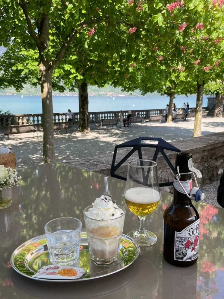 인터라켄OST역에서 튠유람선(시간표,가는법) 슈피츠 하차, 슈피츠 카페 : 네이버 블로그