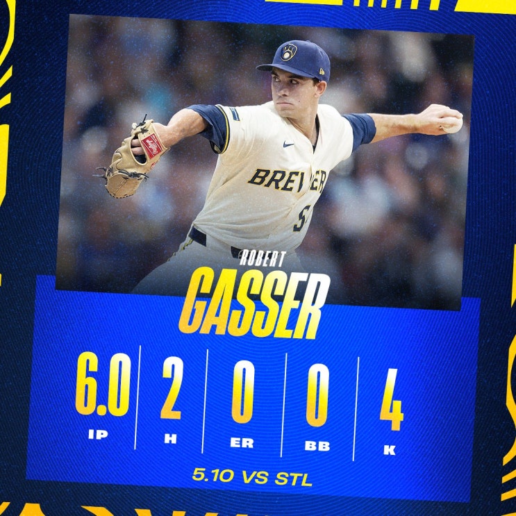 만점 데뷔전을 가진 밀워키의 로버트 개서 (Robert Gasser) : 네이버 블로그