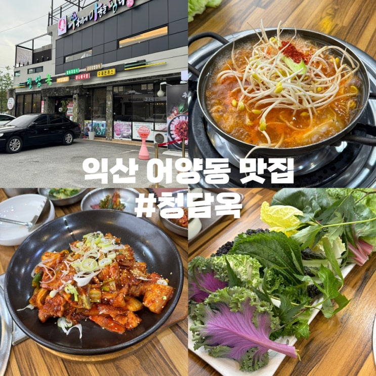 익산 어양동 쌈밥 맛집 청담옥” 김치찌개 제육볶음 우렁강된장 쌈야채 네이버 블로그