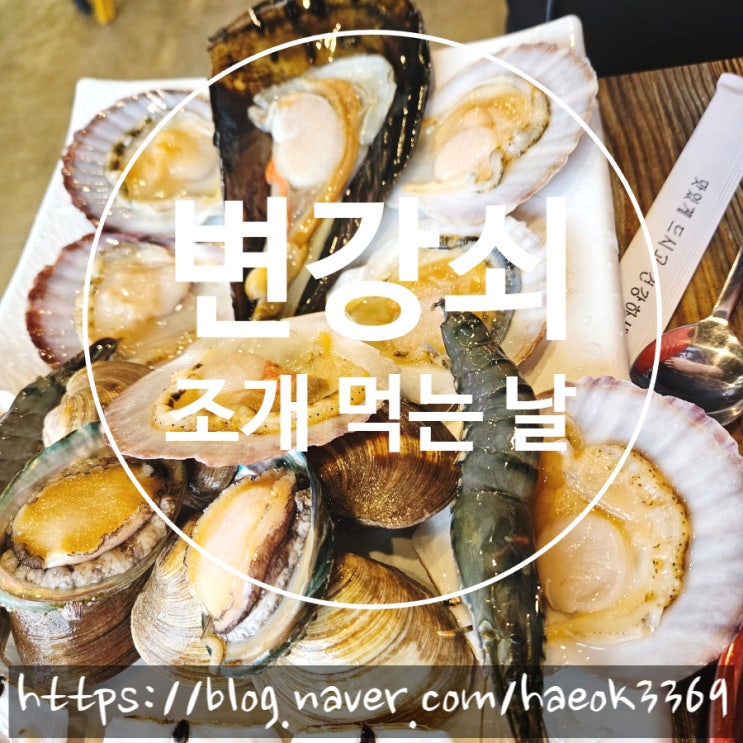 포항 남구 오천 문덕 조개구이맛집 변강쇠 조개 먹는 날 네이버 블로그