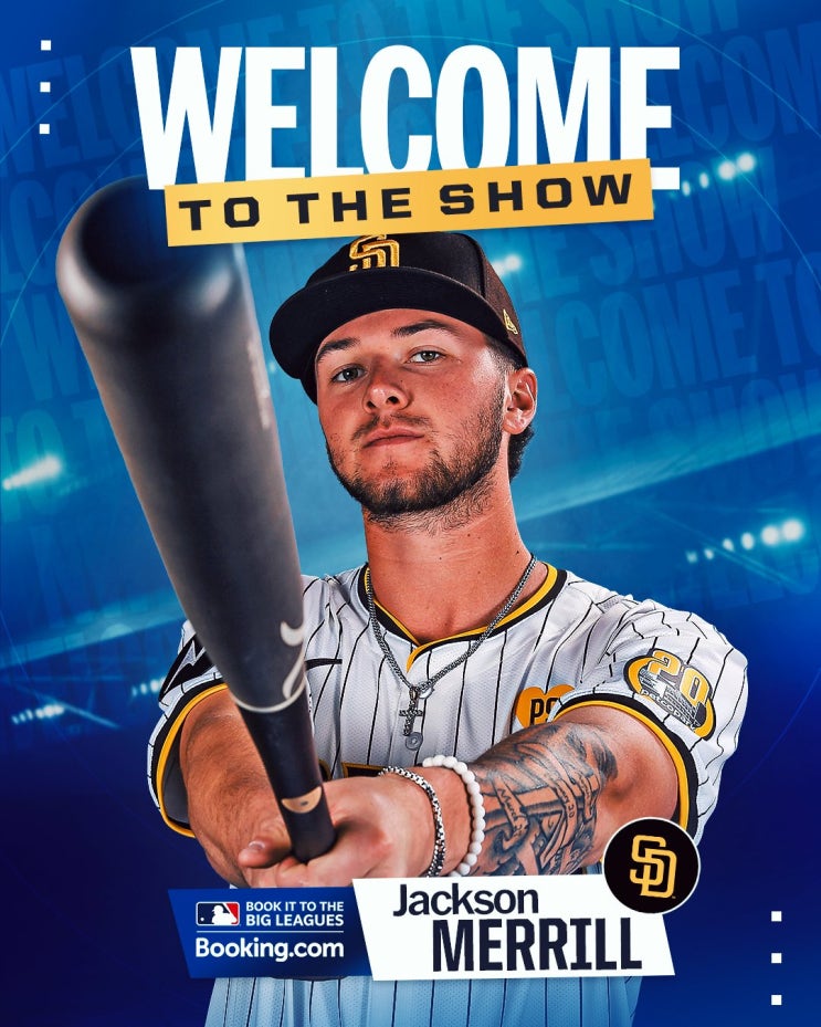 샌디에이고의 중견수인 잭슨 메릴 (Jackson Merrill)에 대해서 알아보자 : 네이버 블로그
