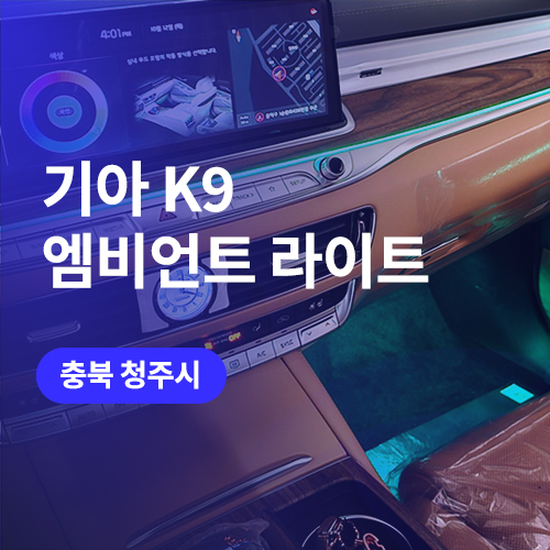 세종 청주 엠비언트 라이트 K9 순정 연동 앰비언트 무드등 네이버 블로그