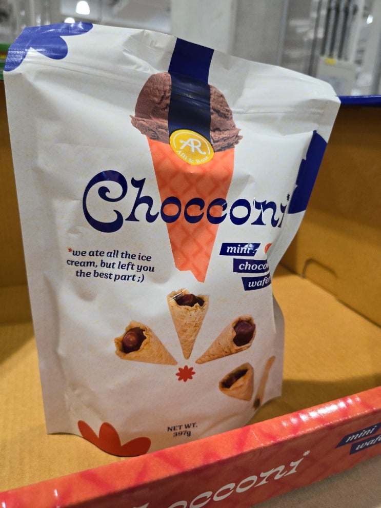 코스트코 alli & rose 미니 초코 와퍼콘 chocconi 꼭다리 아이스크림 : 네이버 블로그