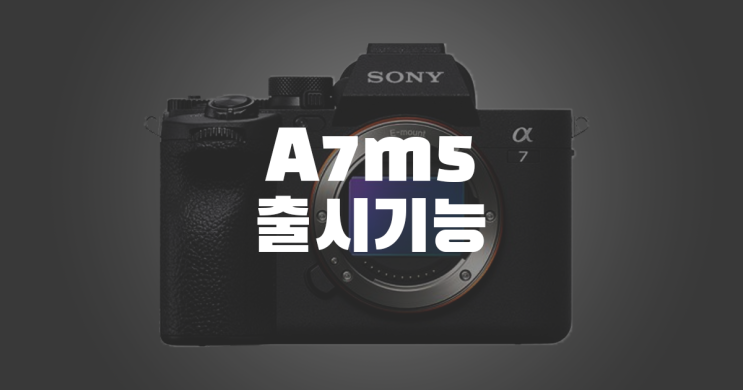 a7m5 출시와 어떤 기능이 있는지 알아보자 : 네이버 블로그