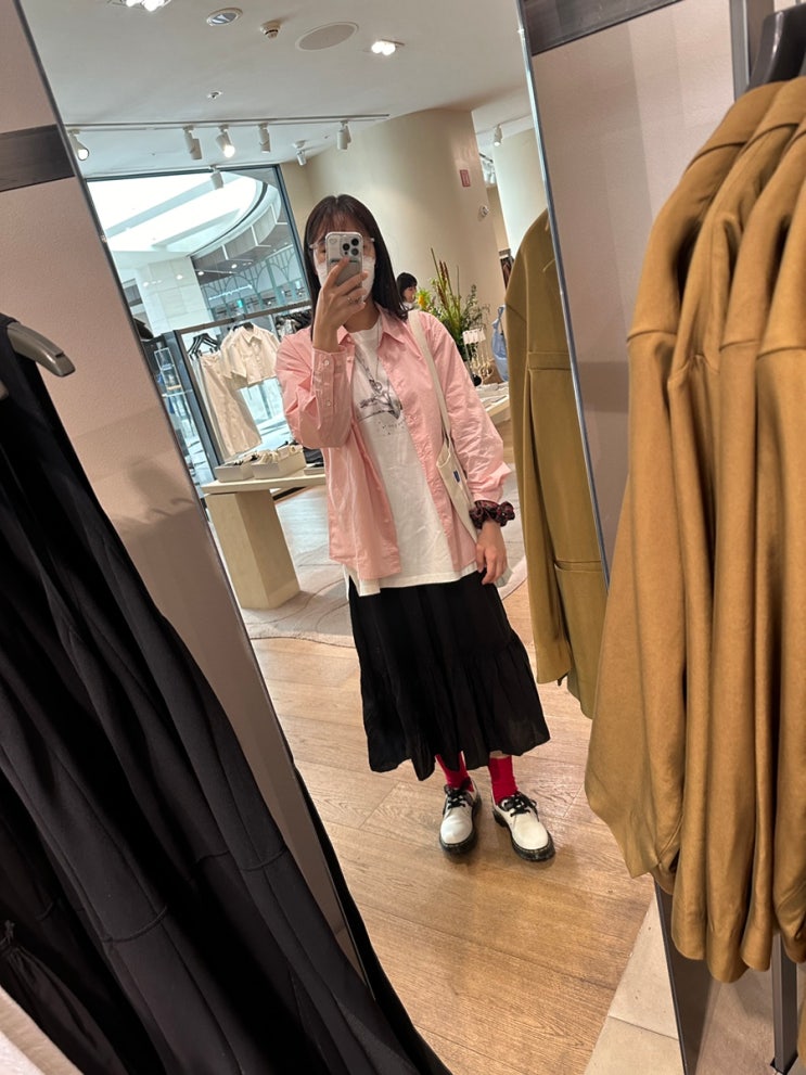 토마스모어 페이퍼셔츠(TE5-SH07) 스트로베리크림 SW사이즈 후기 / 가을 핑크 셔츠 추천 : 네이버 블로그