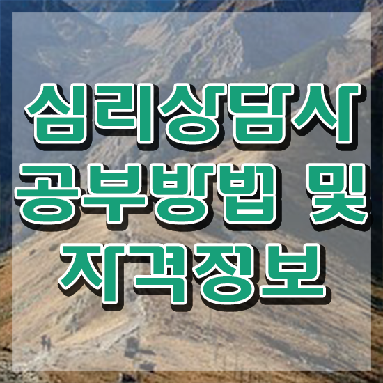 노인 심리상담사 자격증 심리상담사 자격증 쉽고 빠르게 취득한 노하우 온라인 무료강의 네이버 블로그