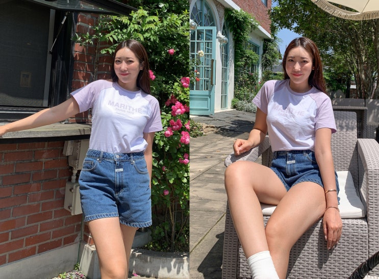 마리떼 프랑소와 저버 여름화보 크러쉬 And 고윤정 반팔 티셔츠 데님팬츠 추천 네이버 블로그