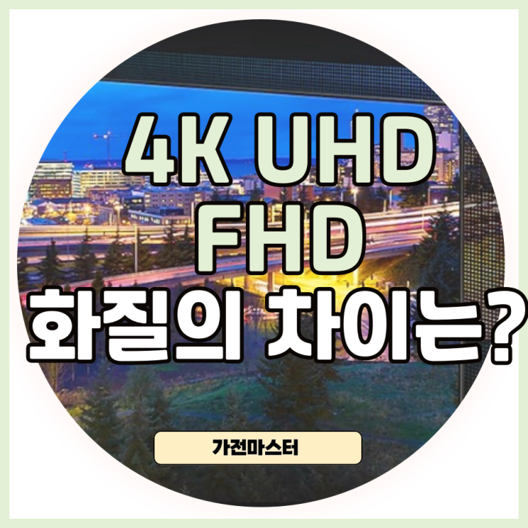 4K UHD와 FHD 화질의 차이는? : 네이버 블로그