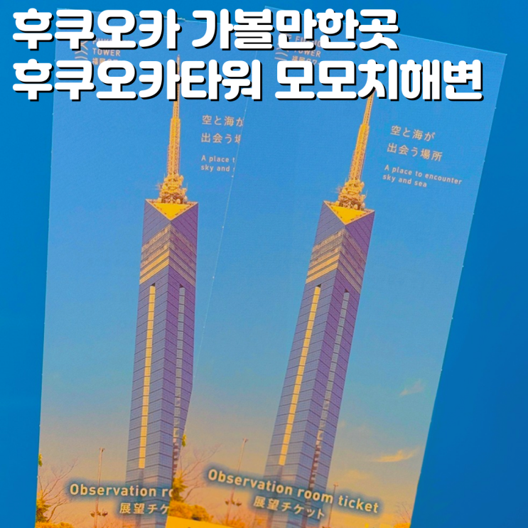 후쿠오카 타워 입장권 예약 야경 후쿠오카 모모치해변 가는법 네이버 블로그