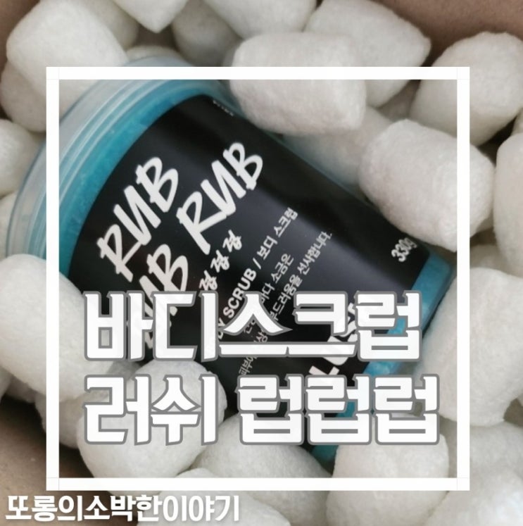 바디스크럽 추천 러쉬바디스크럽 럽럽럽 후기 네이버 블로그
