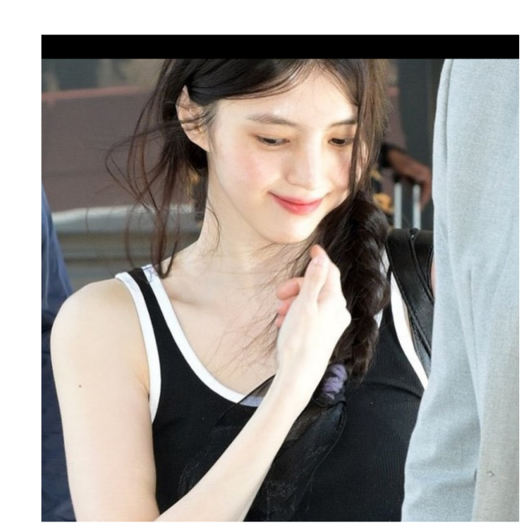 공항 난리난 한소희 1만원대 지오다노 나시 여자 하이웨스트 청바지 코디 네이버 블로그