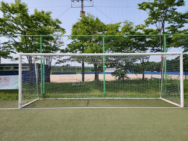 날개스포츠 인천드림파크문화재단 제123축구장 축구골망 교체 축구골대그물망 교체 작업 네이버 블로그