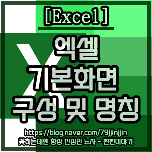 Excel 엑셀 기본화면의 구성 및 명칭 알아보기 네이버 블로그