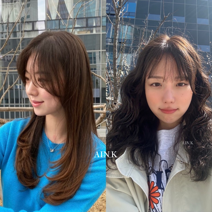 물결펌 레이어드c컬펌 서로 다른 디자인의 매력 송도미용실 인천미용실 송도타임스페이스 송도 아인크 네이버 블로그