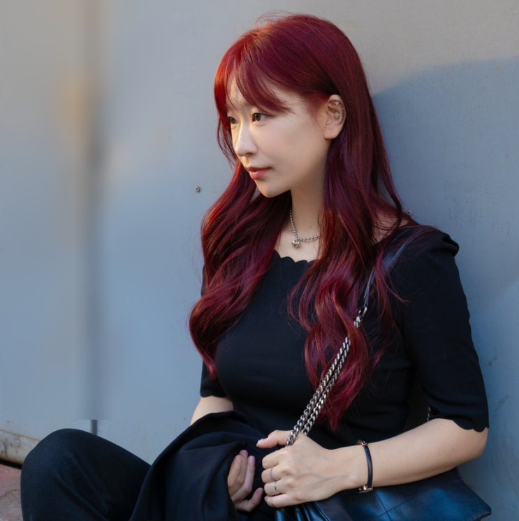 청담동 미용실 아티디에서 체리레드 염색으로 분위기 변신 : 네이버 블로그