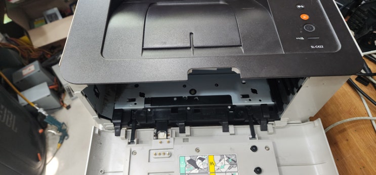 삼성 레이저 프린터 sl-c422 종이가 말렸어요 광주프린터임대 : 네이버 블로그