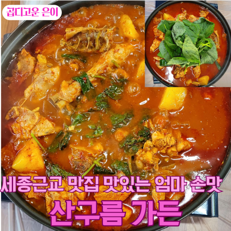 세종근교 맛집 산구름 가든 토종닭볶음탕 맛있는 엄마 손맛 네이버 블로그