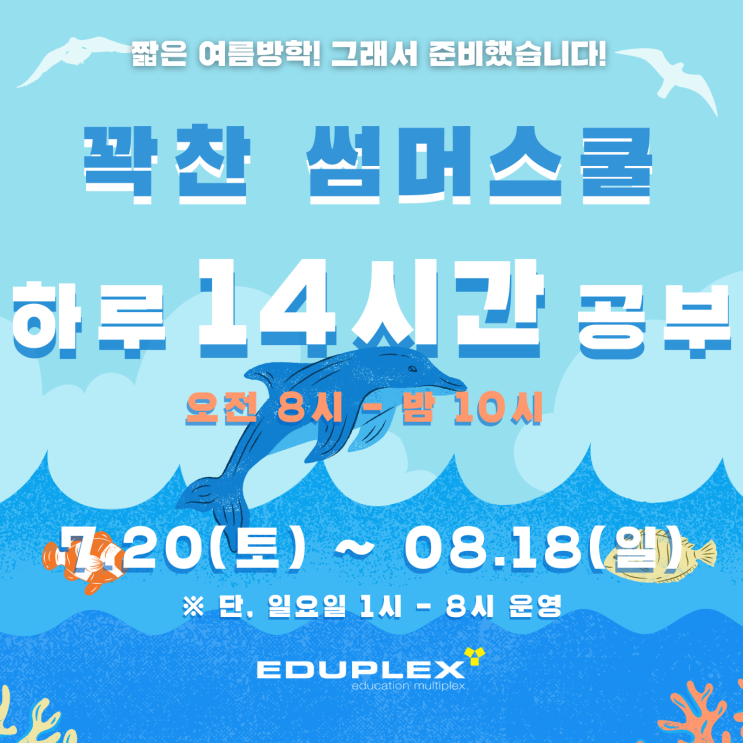 마포 에듀플렉스 짧은 여름 꽉찬 썸머스쿨 텐투텐은 짧다 이제는 에이투텐8 To 22 마포구 썸머스쿨 찾는다면