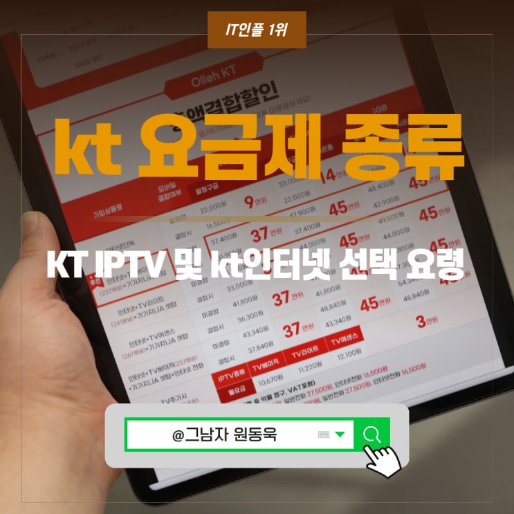 kt 요금제 종류, KT IPTV kt인터넷 선택 요령. : 네이버 블로그