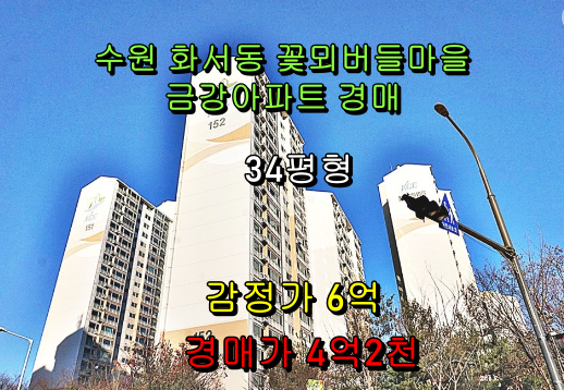 수원시화서동꽃뫼버들마을금강아파트경매 수원시 팔달구 화서동 790 꽃뫼버들마을 금강아파트경매 34평형 151동 20층