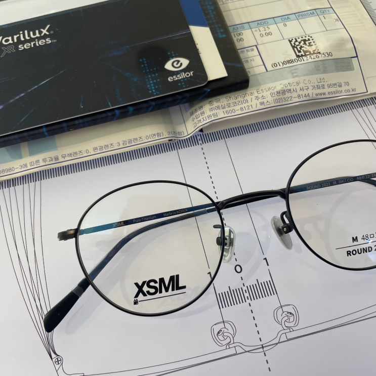 강남역 안경 다초점 렌즈 바리락스 Xr Design 다초점 렌즈 후기 Xsml Round2021 사이즈 있는 안경