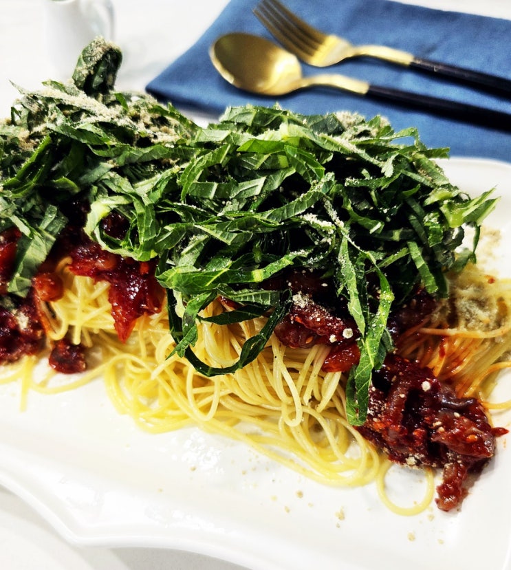 낙지젓 카펠리니 레시피 들기름 콜드파스타 스파게티 종류 : 네이버 블로그