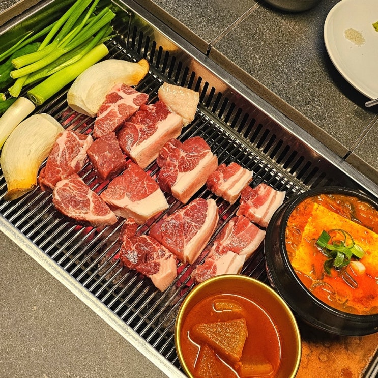 올림픽공원 맛집 구워주는 삼겹살에 하이볼까지 즐길 수 있는 문백숯불장인 네이버 블로그