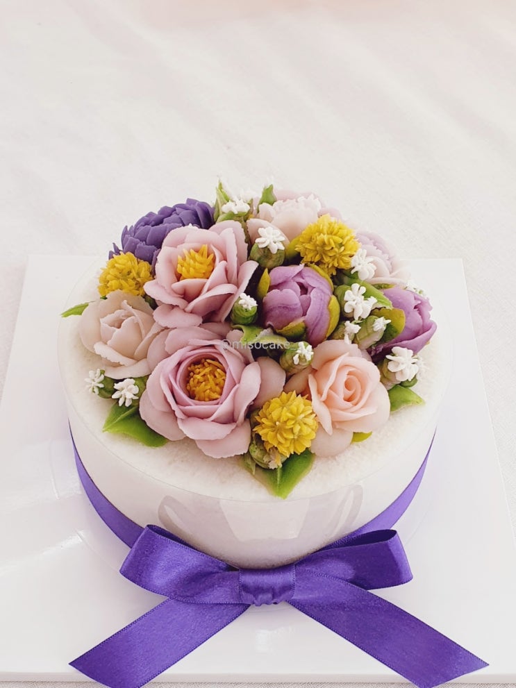 생신케이크 앙금플라워떡케이크 광주떡케이크 광주플라워케익 광주수제떡전문점 미소케이크 : 네이버 블로그