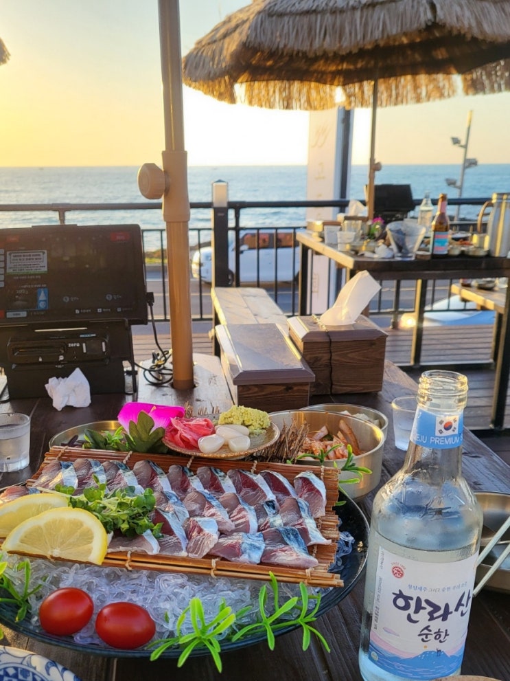 제주 제주도 뷰 좋은 공항근처 고등어회 맛집 노도 고등어회 내돈내산 후기 네이버 블로그