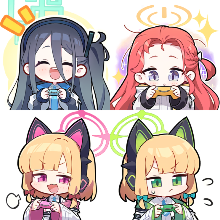 블루 아카이브 - 중국 스탬프(이모티콘) 일러스트 모음 1 : 네이버 블로그