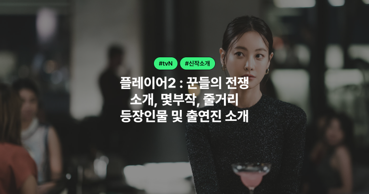 tvN 신작 드라마 플레이어2 꾼들의 전쟁 소개 줄거리 방영정보 몇부작 - 오연서 송승헌 복귀작 OTT : 네이버 블로그