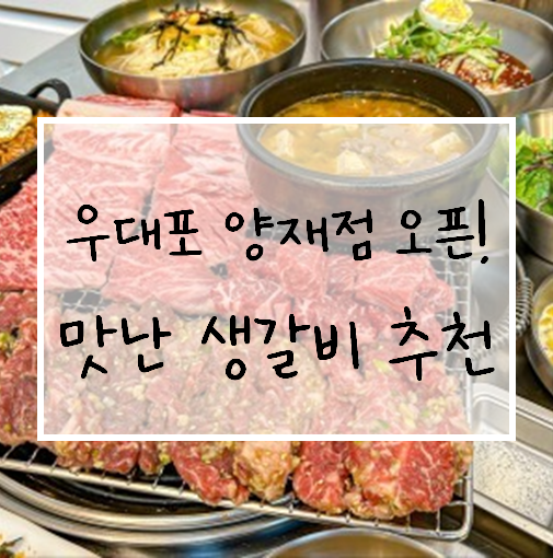 양재역 고기집 추천 우대포 양재점 방문 후기 네이버 블로그