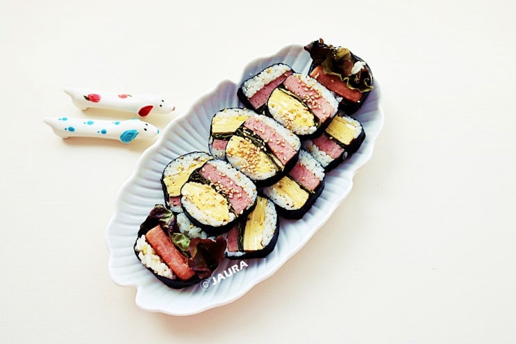 스팸무스비 하와이안 무스비 사각김밥 만들기 스팸 김밥 요리 네이버 블로그