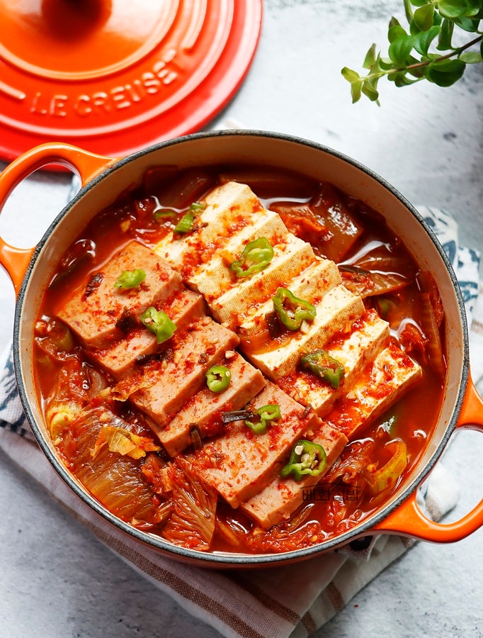 스팸 김치찌개 맛있게 끓이는법 스팸 두부 김치찌개 레시피 네이버 블로그