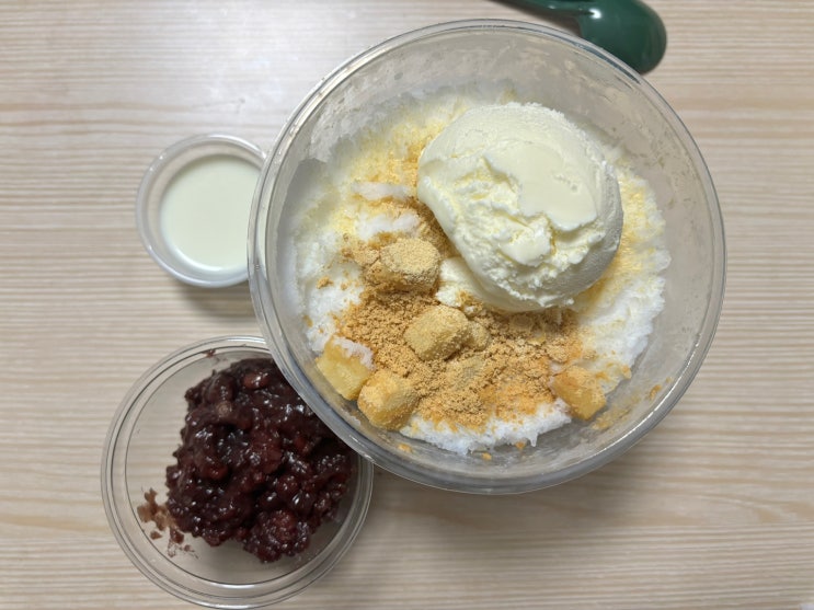 뚜레쥬르 인절미 팥빙수 후기 : 픽업 or 딜리버리 3천원 할인 이벤트까지(~7/14) : 네이버 블로그