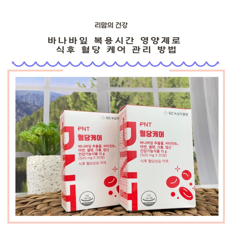 바나바잎 복용시간 영양제로 식후 혈당 케어 관리 방법 네이버 블로그
