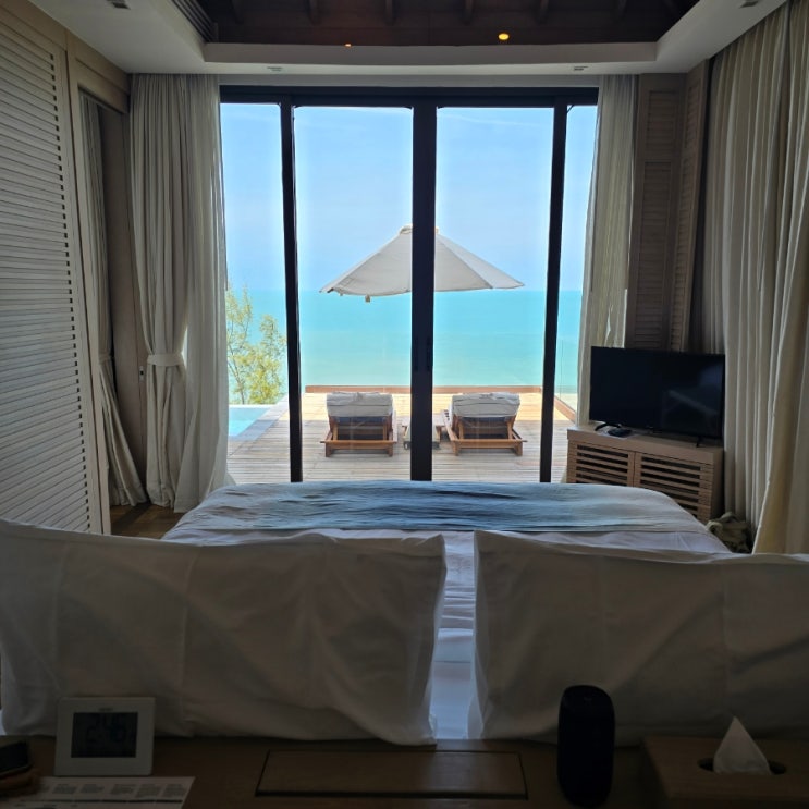 [태국신혼여행] 코사무이신혼여행 케이프판 호텔 (Cape Fahn Hotel) Horizon Ocean View Pool ...