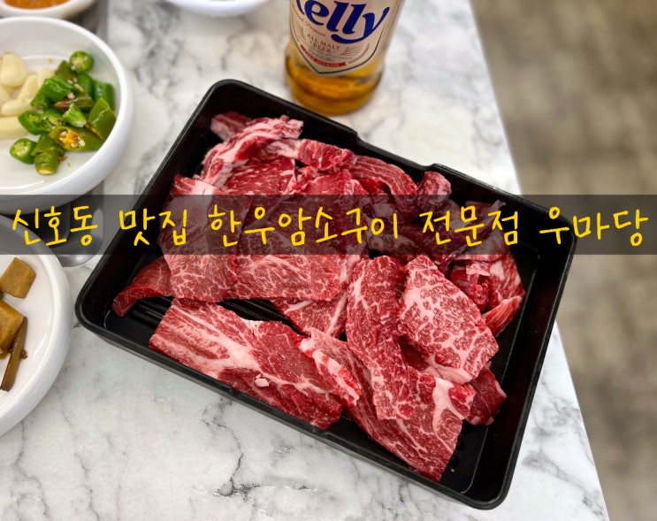 부산 신호동 맛집 한우암소구이 전문점 우마당 명지 소고기집 공격 후기 녹산공단 회식 네이버 블로그