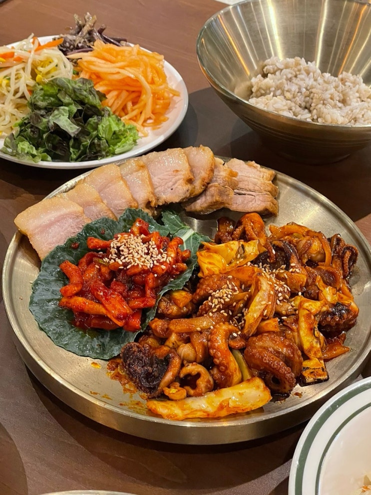 송파보리밥 무한리필 가든파이브 점심 맛집 사월에보리밥과쭈꾸미 Nc송파점 네이버 블로그