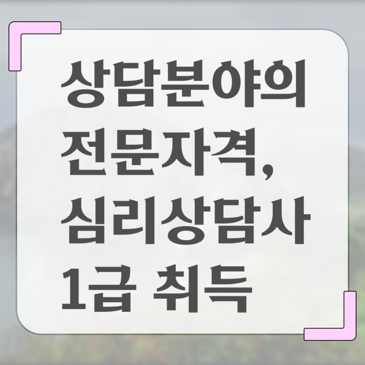 음악심리상담사 자격증 심리상담사 자격증 15일 만에 합격정보 최단기간 취득한 과정 네이버 블로그