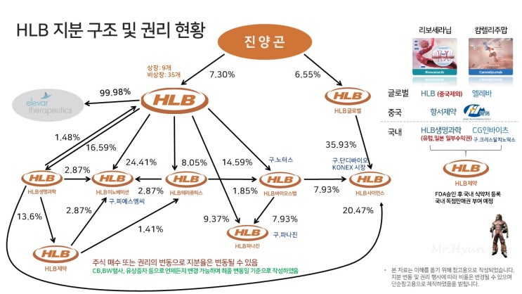 HLB 지분구조 / 판권 현황 / HLB / HLB 글로벌 / 지배구조 : 네이버 블로그