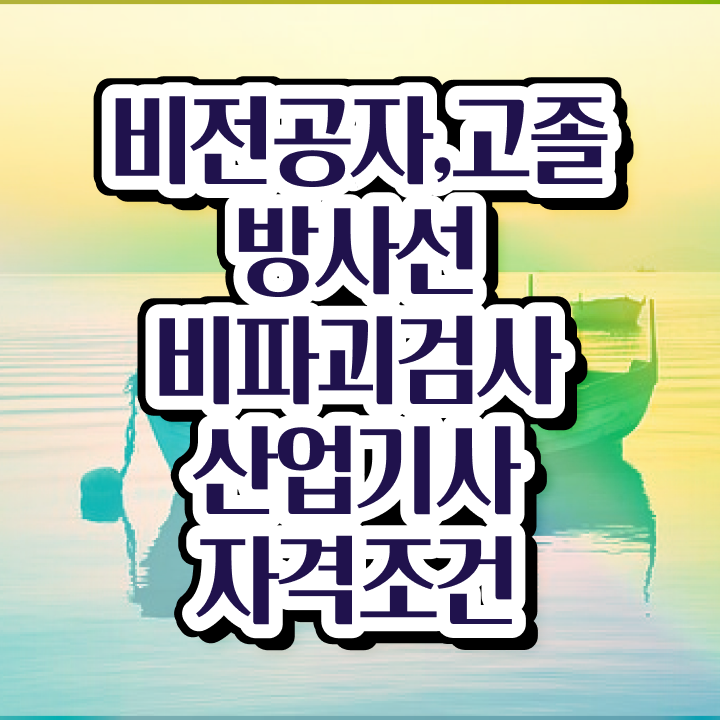 방사선비파괴검사산업기사 취득자격 학점은행제로 4달만에 준비한 팁 네이버 블로그
