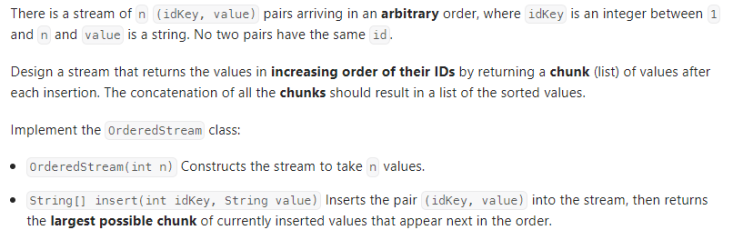 JAVA_LeetCode 1656_Design an Ordered Stream : 네이버 블로그