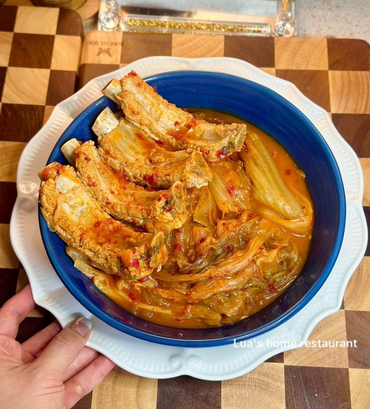 백종원돼지등갈비찜 매운 묵은지 김치 쪽갈비 김치찜 저당 요리 김치찌개 만드는법 네이버 블로그