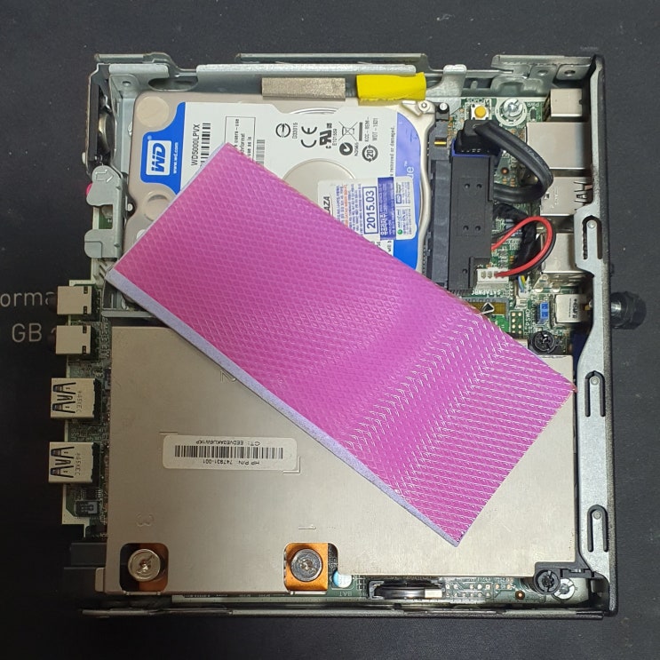 [ DIY/후기 ] HP ProDesk 600 G1 Mini. CPU 교체. 방열 써멀패드 부착. ITX PC. 미니 컴퓨터 ...