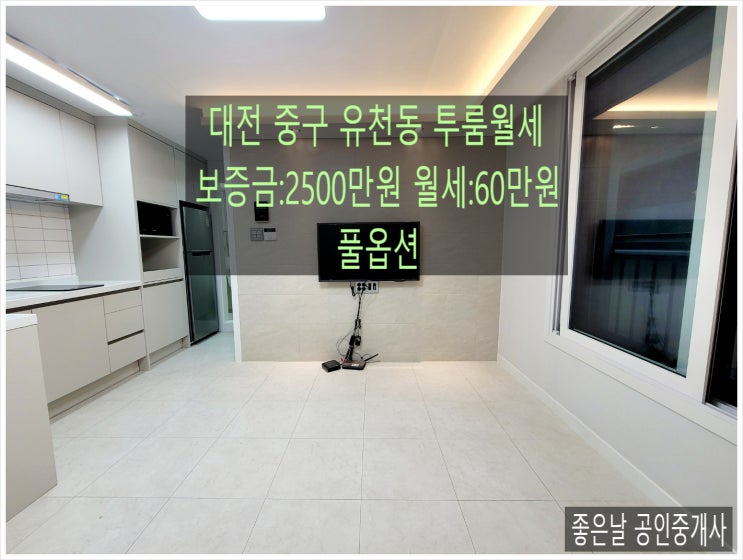 대전 중구 유천동 투룸월세 풀옵션 신축 즉시입주가능 네이버 블로그