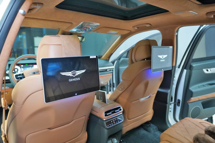제네시스GV80 - 13인치 안드로이드 리어모니터 시공 : 네이버 블로그
