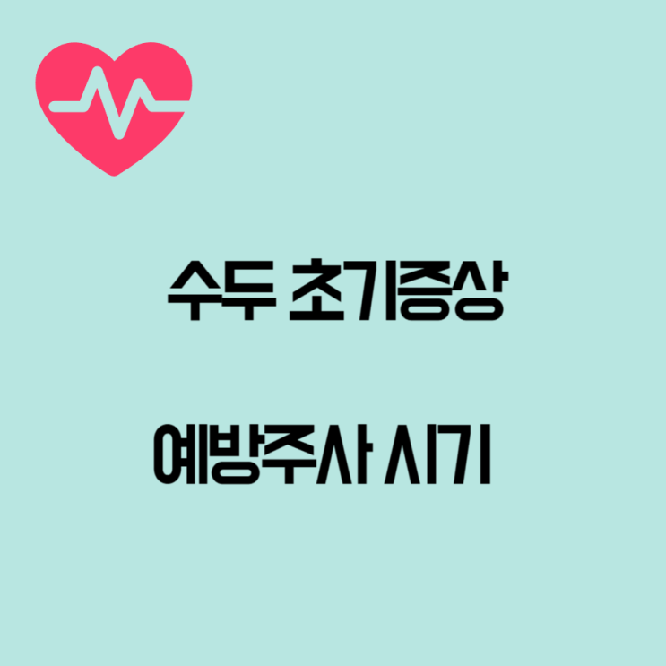 수두 초기 증상 예방접종 시기 치료방법 수두 예방 네이버 블로그